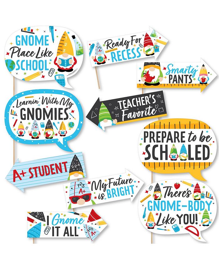 Big Dot of Happiness Funny School Gnomes Teacher & Classroom ...