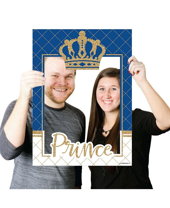 Big Dot of Happiness Royal Prince Charming - Birthday Party Selfie ...