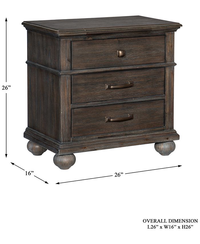 Homelegance Inglewood Nightstand with Power Outlets - Macy's
