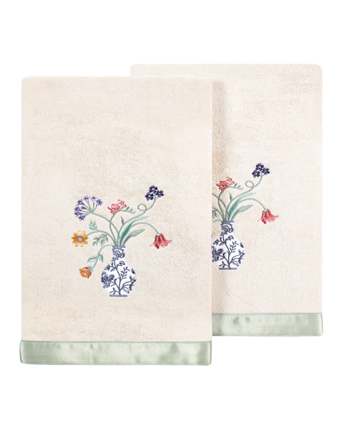 Click here for Linum Home Turkish Cotton Stella Embellished 2-Pc.... prices