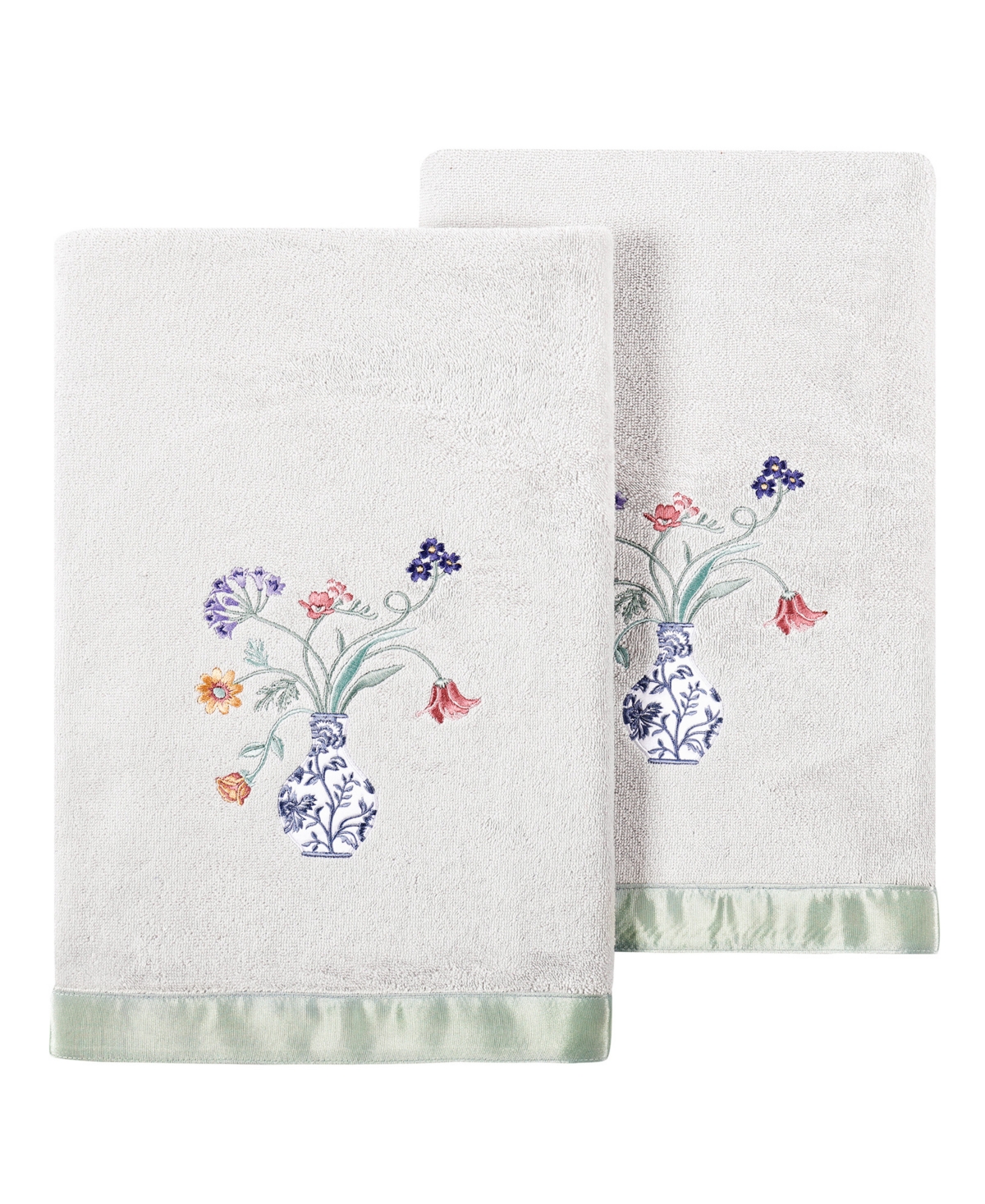 Click here for Linum Home Turkish Cotton Stella Embellished 2-Pc.... prices