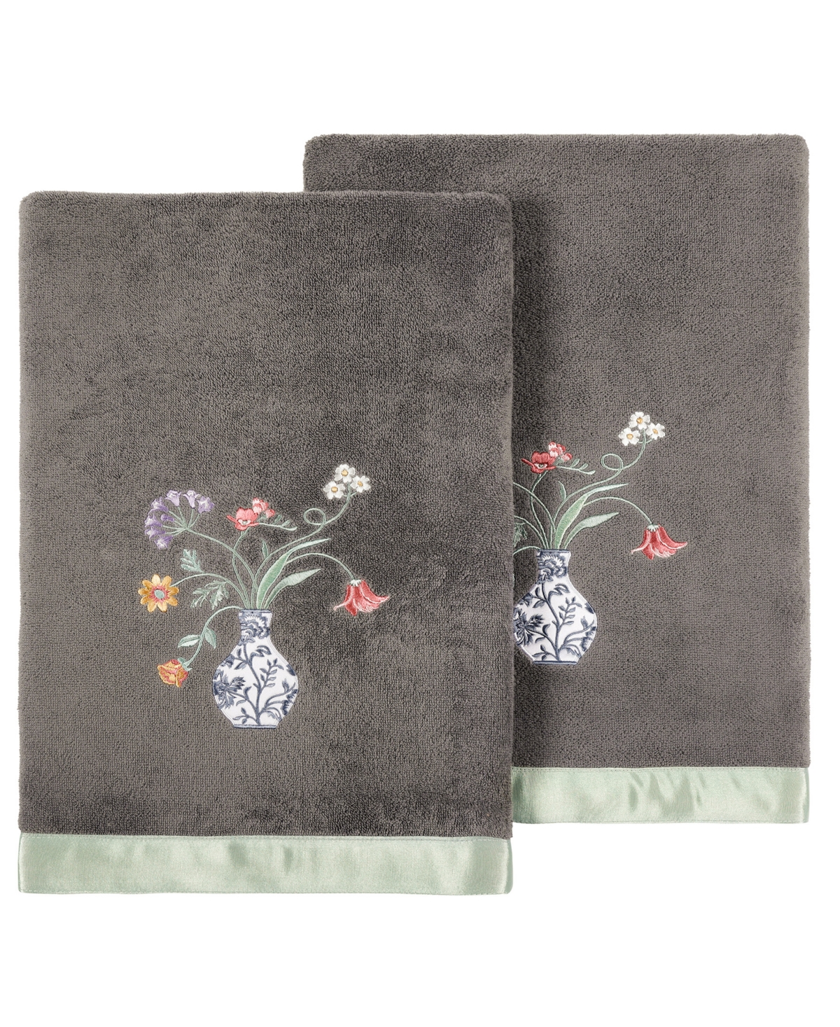 Click here for Linum Home Turkish Cotton Stella Embellished 2-Pc.... prices