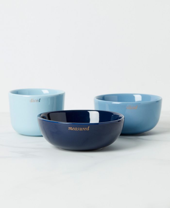 kate spade new york Make it Pop Prep Bowls, Set of 3 - Macy's