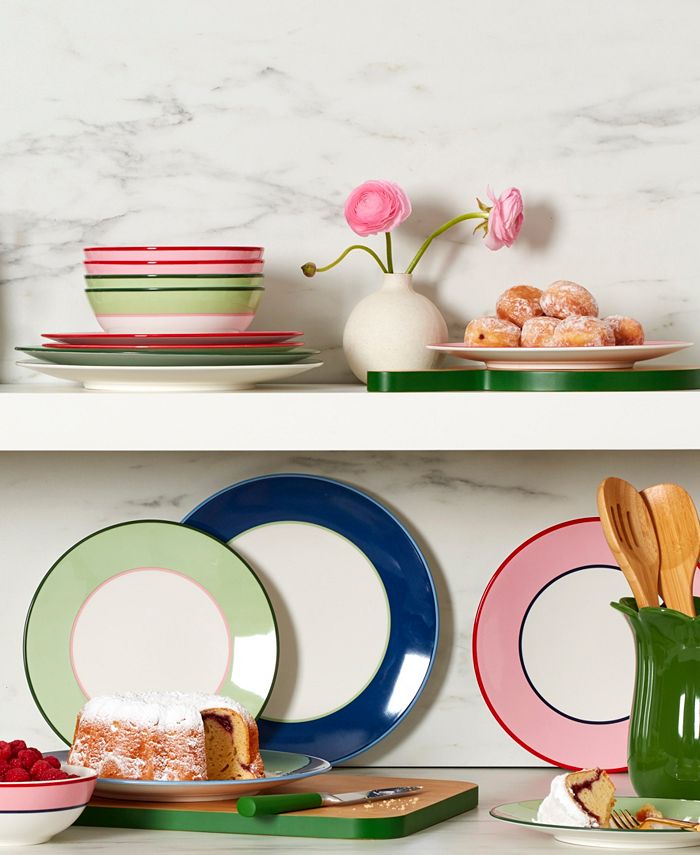 kate spade new york Make it Pop Accent Plates, Set of 4 - Macy's