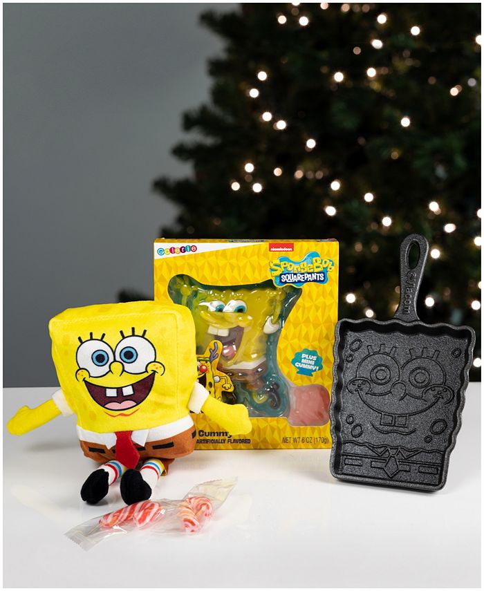 SpongeBob SquarePants Cast Iron Skillet with Pancake Mix, Giant Gummy ...