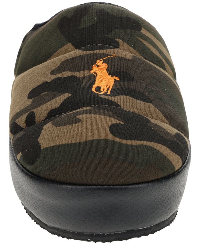 Polo Ralph Lauren Men's Maxon Mule Jersey Camo Slipper - Macy's