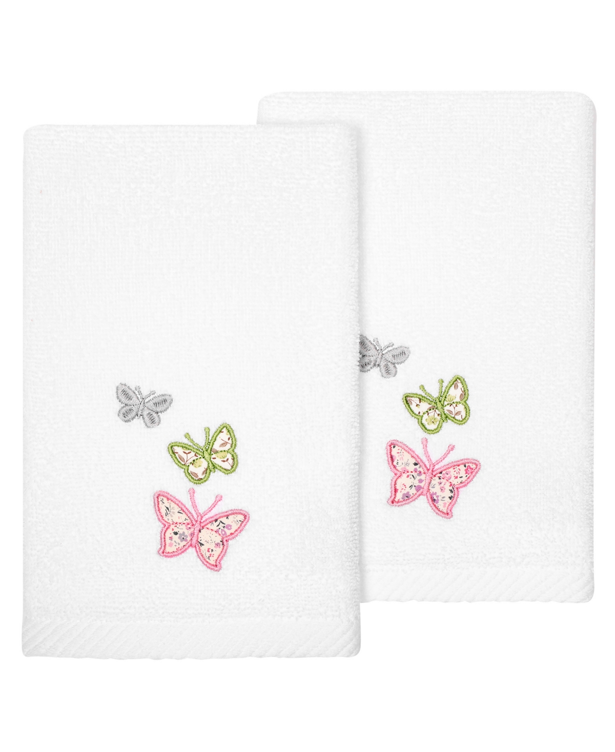 Click here for Linum Home Turkish Cotton Mariposa Embellished 2-P... prices