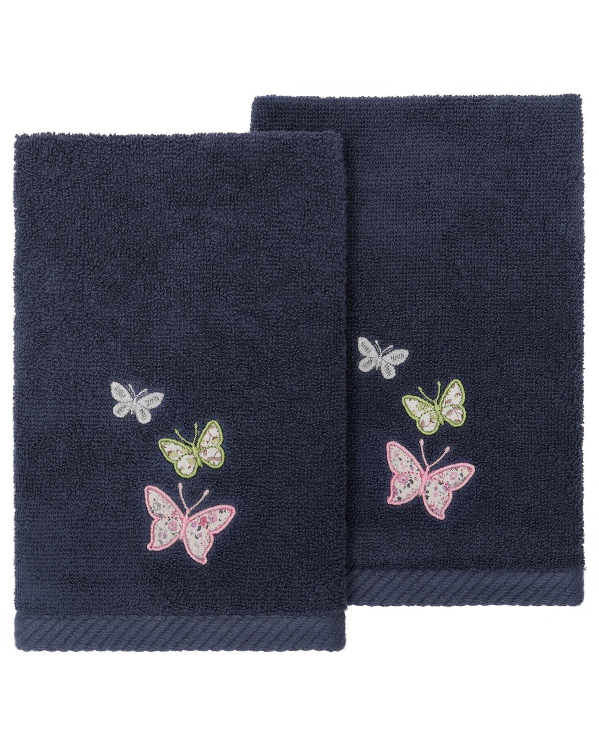 Click here for Linum Home Turkish Cotton Mariposa Embellished 2-P... prices