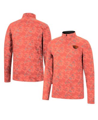 Men's Colosseum Orange Oregon State Beavers Tivo Quarter-Zip Jacket ...