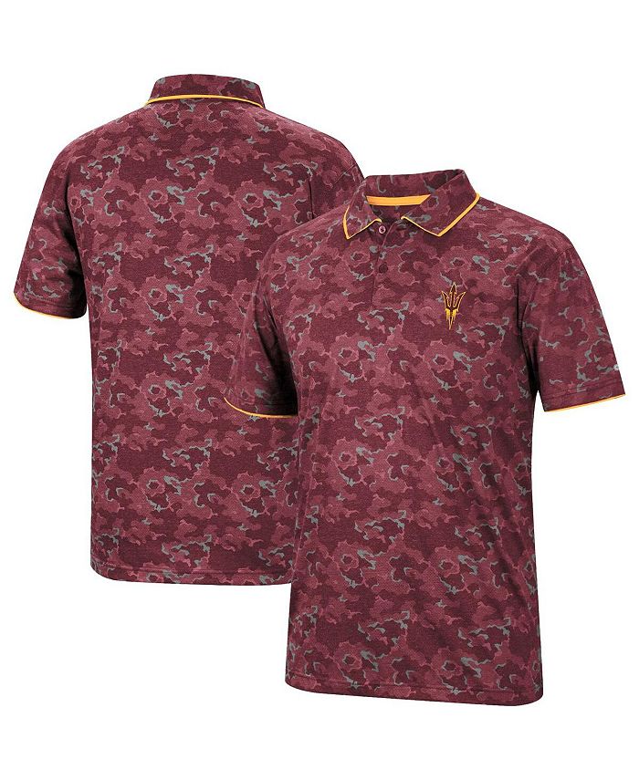 Colosseum Men's Maroon Arizona State Sun Devils Speedman Polo Shirt ...