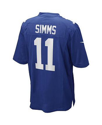 Nike Men's Phil Simms Royal New York Giants Game Retired Player Jersey ...
