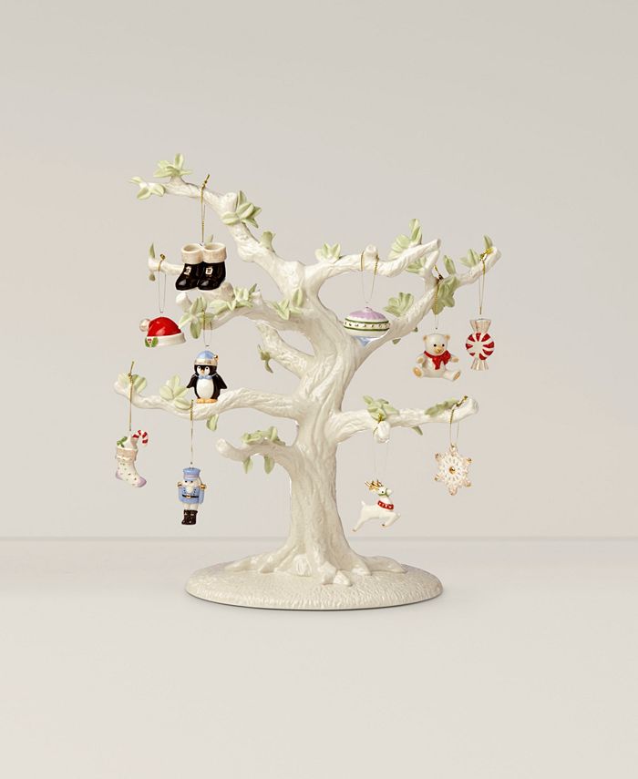 Lenox Christmas Memories 10 Piece Ornament & Tree Set - Macy's