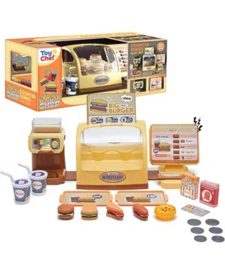 Toy Chef Counter Top Burger Station Set - Macy's