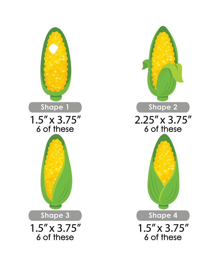 Big Dot of Happiness It's Corn - DIY Shaped Fall Harvest Party Cut-Outs ...