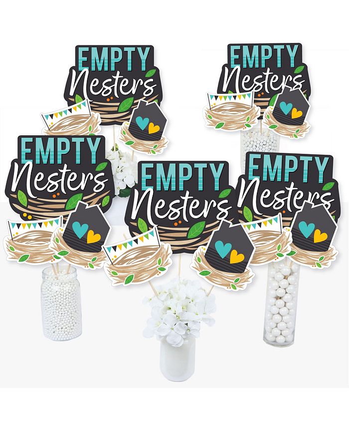Big Dot of Happiness Empty Nesters - Empty Nest Party Centerpiece ...