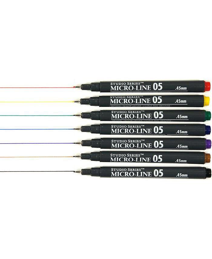 Barnes & Noble Studio Series Micro-Line Color Pen Set of 7 by Peter ...
