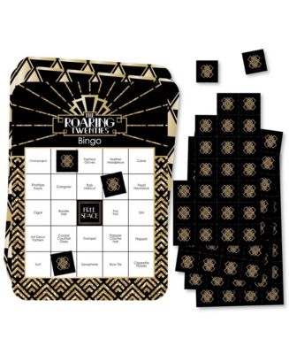 Big Dot of Happiness Roaring 20's - Bar Bingo Cards & Markers - 1920s ...
