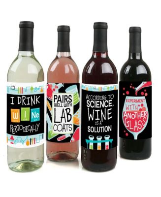 Scientist Lab - Mad Science Party Decor - Wine Bottle Label Stickers ...