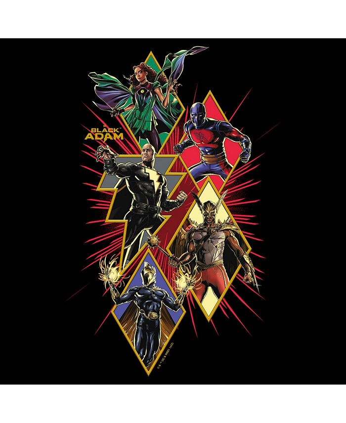 DC Comics Boy's Black Adam Justice Shapes and Bolts Child T-Shirt - Macy's