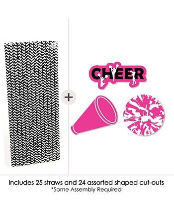 Big Dot of Happiness We've Got Spirit - Cheerleading - Paper Straw ...