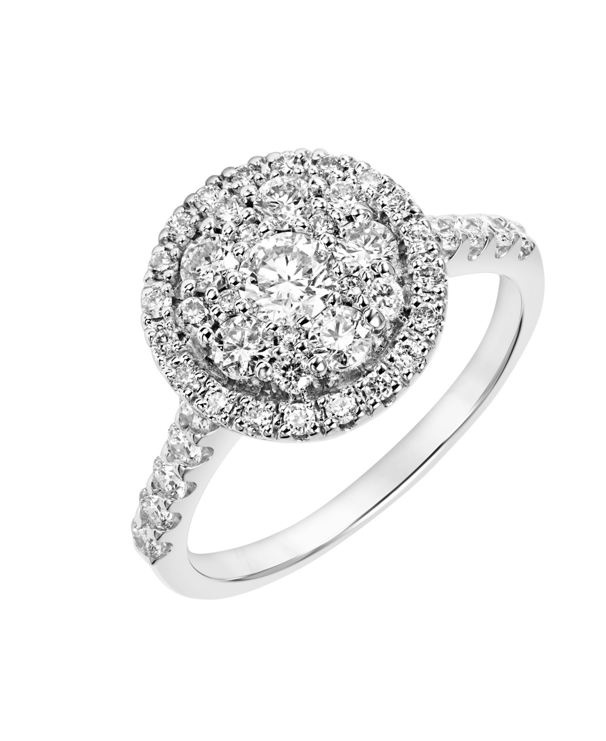 Click here for Diamond Halo Cluster Engagement Ring (1 ct. t.w.)... prices