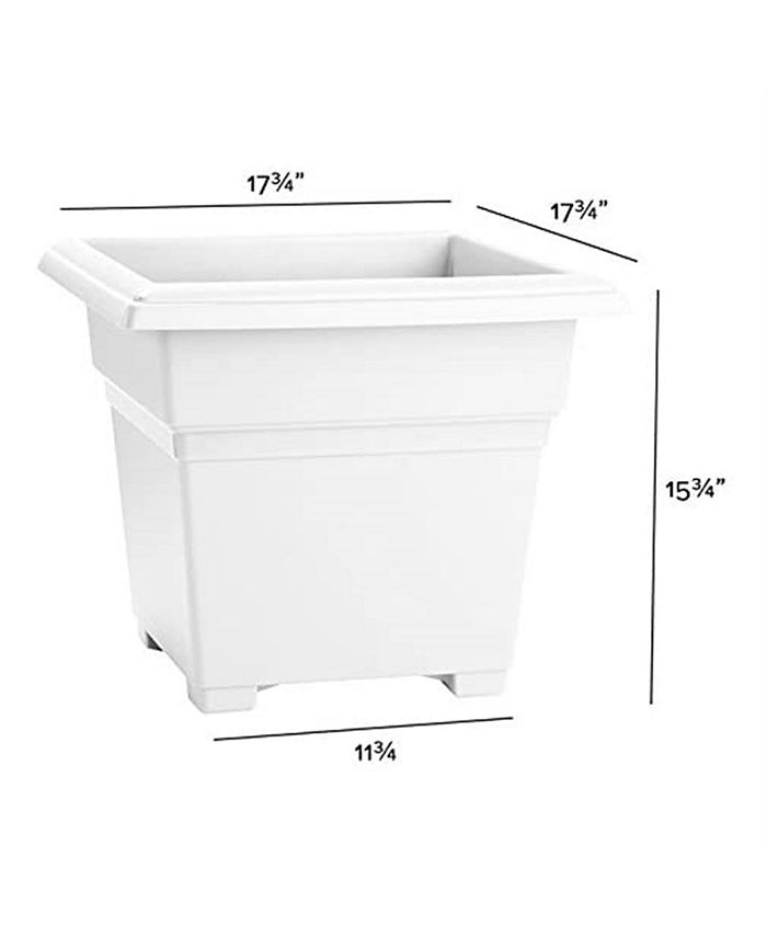 Novelty 26182 Countryside Square White Tub Planter 18 Inch - Macy's