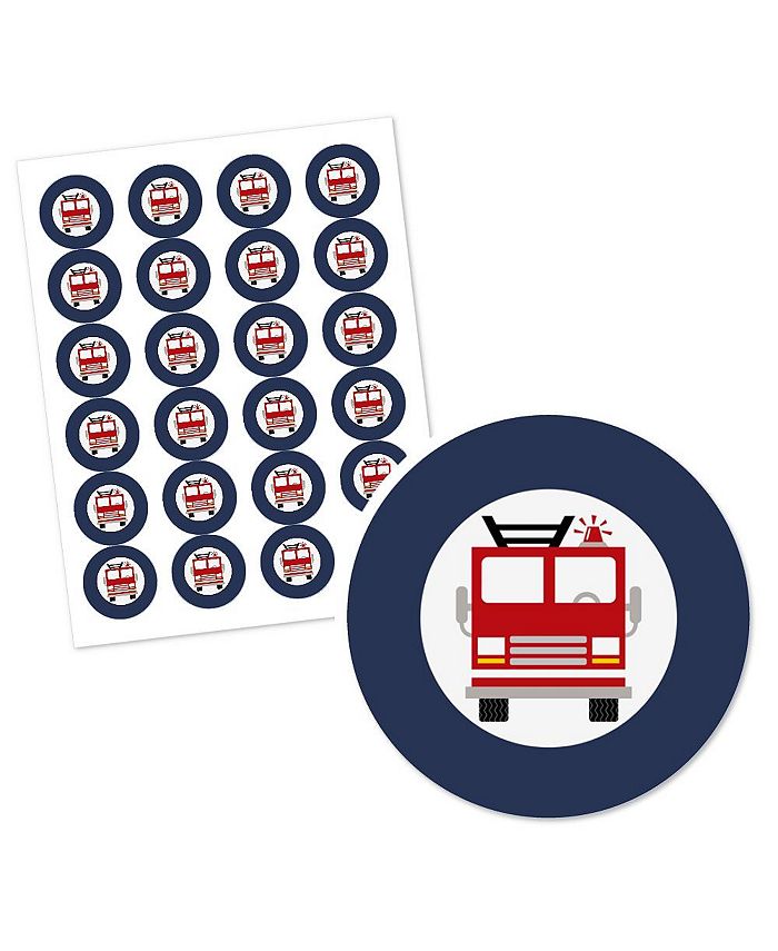 Big Dot of Happiness Fired Up Fire Truck - Firefighter Firetruck Party ...