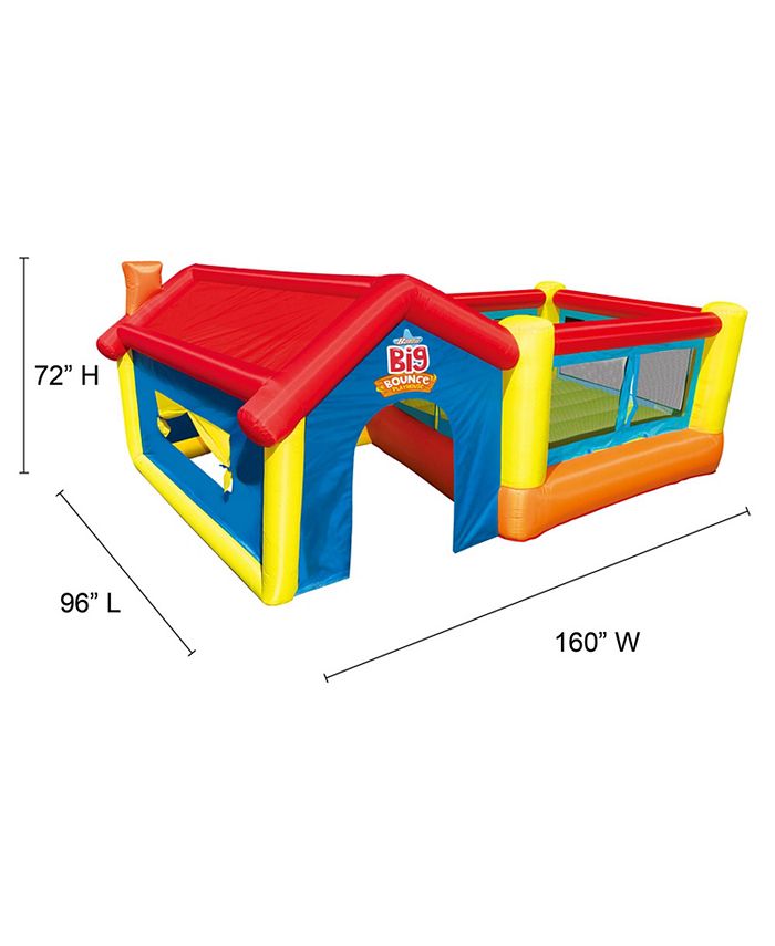 Banzai Giant Inflatable 2 in 1 Bouncy House, Motor Included - Macy's