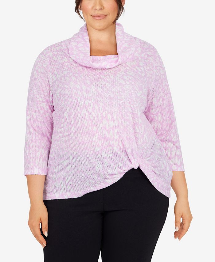 Ruby Rd. Plus Size Abstract Animal Top - Macy's