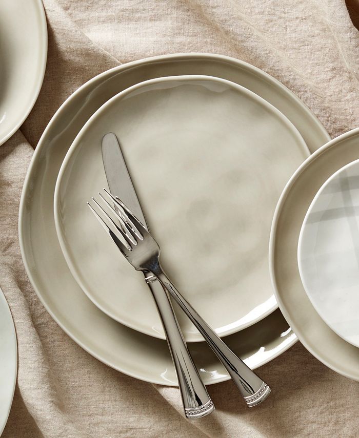 Lenox Bay Colors Solid 4 Piece Dinner Plate Set, Service for 4 - Macy's