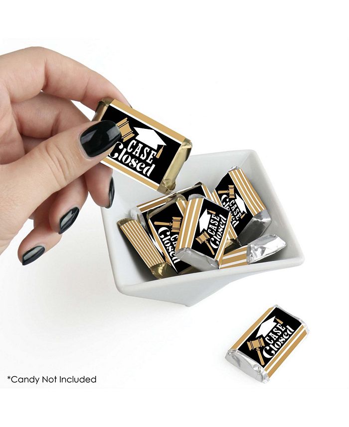 Big Dot of Happiness Law School Grad - Mini Candy Bar Wrapper Stickers ...