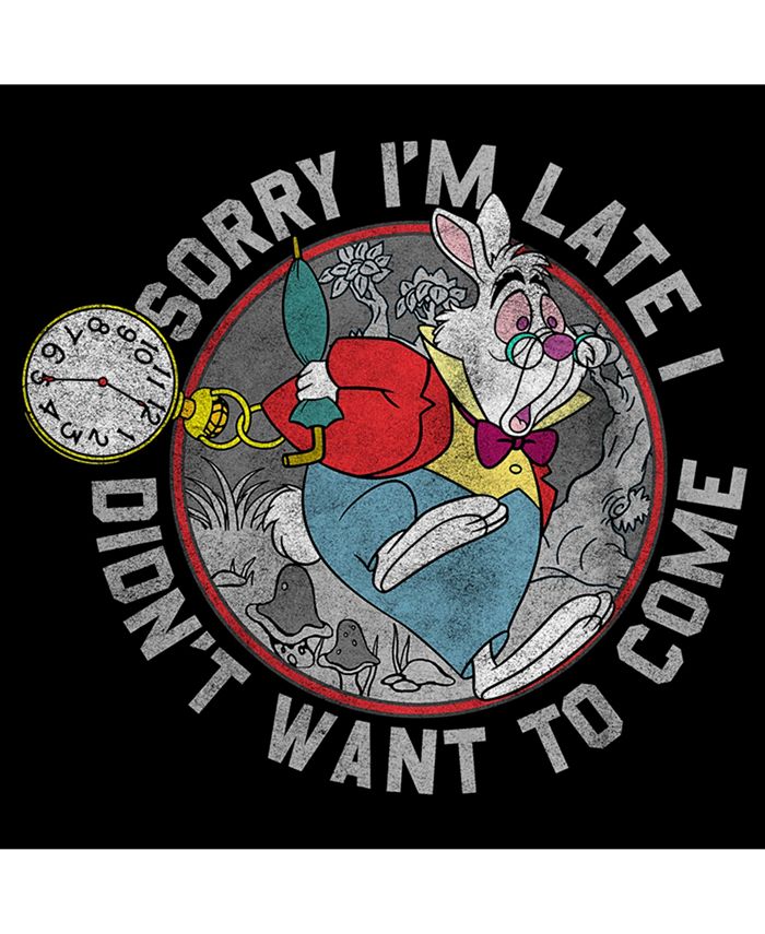 Disney Boy's Alice in Wonderland The White Rabbit Sorry I'm Late Child ...