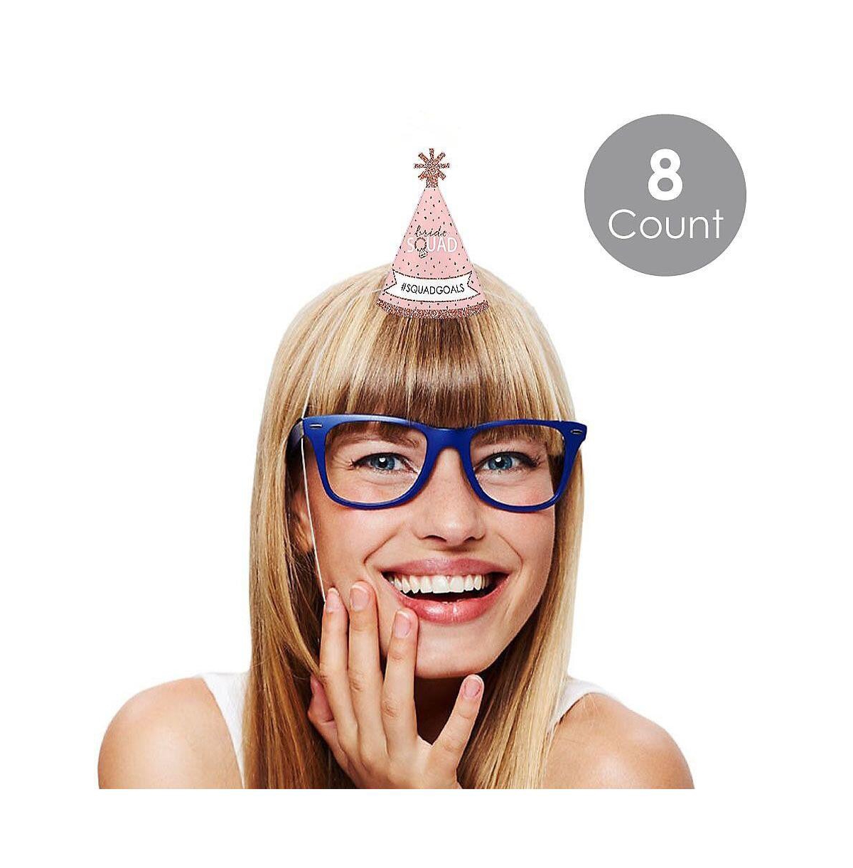 Big Dot Of Happiness Bride Squad - Mini Cone Rose Gold Bachelorette ...