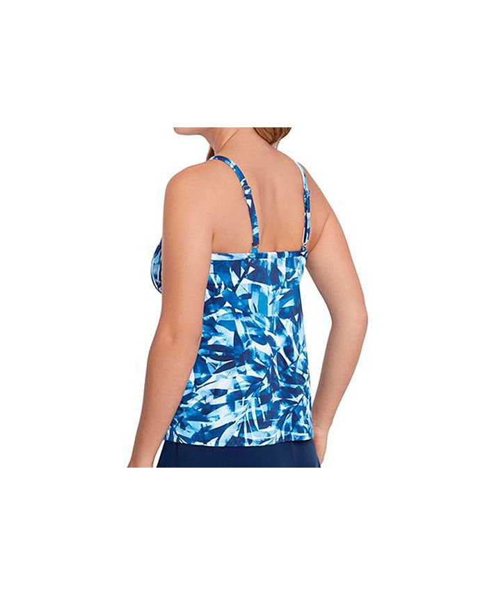 Swim Solutions Women's Knotted Flyaway Tankini, Created For Macy's ...
