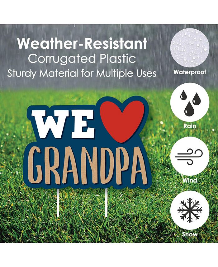 Big Dot of Happiness Grandpa, Happy Father's Day - Lawn Decor - We Love ...