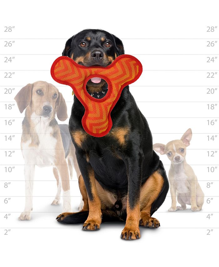 DuraForce TriangleRing ZigZag Red-Red, Dog Toy - Macy's