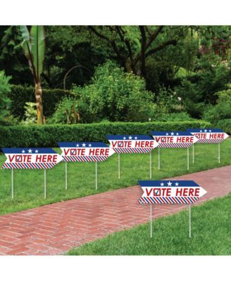 Big Dot of Happiness Vote Here Arrow Political Election Day Direction ...