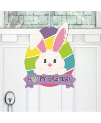 Big Dot of Happiness Hippity Hoppity Easter Bunny Party Front Door ...