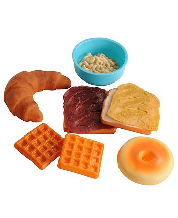 Kaplan Early Learning Life-size Pretend Play Breakfast Meal Set with 24 ...