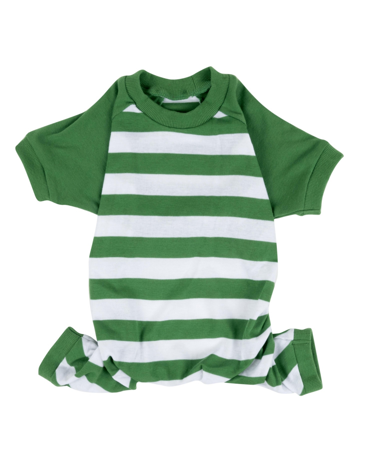 Click here for Leveret Dog Cotton Pajamas  Striped Green and Whit... prices