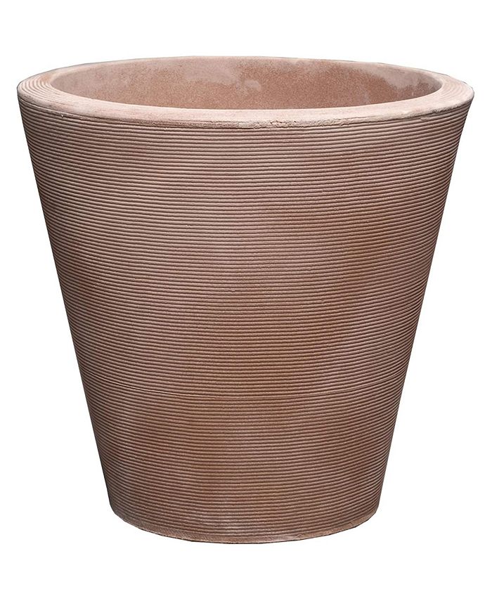 Crescent Garden Madison Planter DoubleWalled 26" Weathered Terrcotta ...