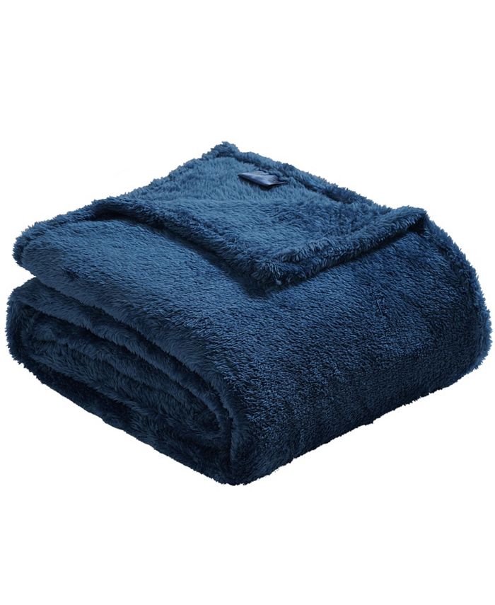 RACHEL Rachel Roy Fluffy Flannel Throw, 60"x70", Created for Macy's ...