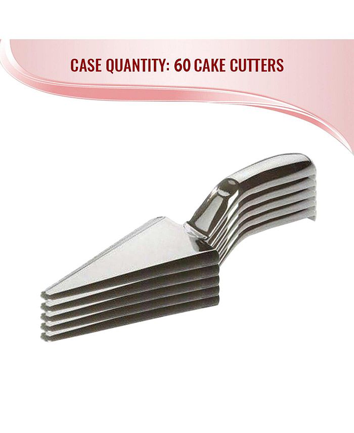 Smarty Had A Party Shiny Silver Disposable Plastic Cake Cutters/Lifters ...