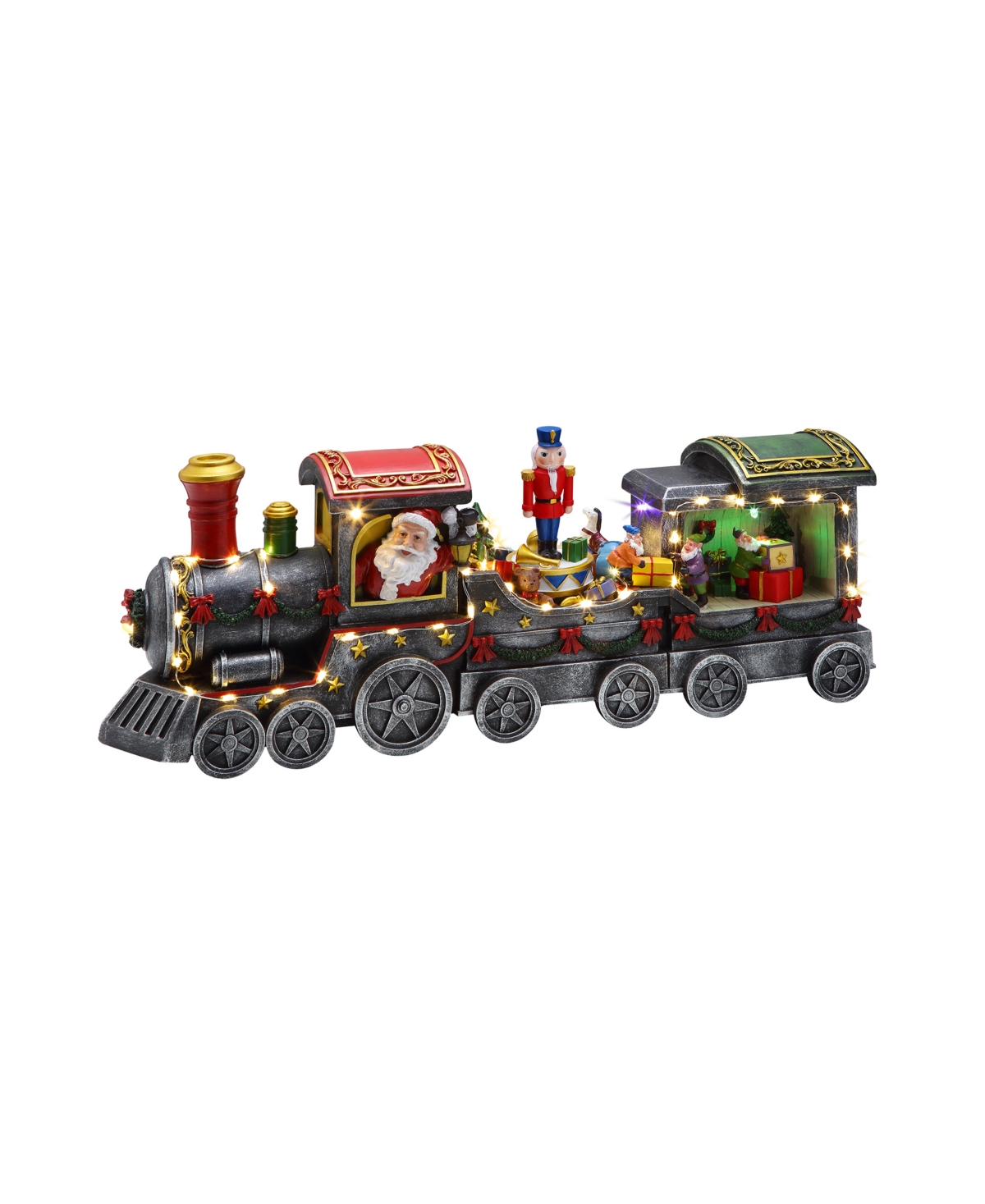 Mr. Christmas 20" Animated Christmas Train Holiday Decor In Multi ...