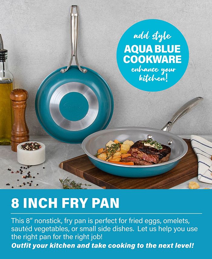 Gotham Steel Ocean Blue Series Ti-Ceramic Nonstick 10" Frypan & Reviews ...