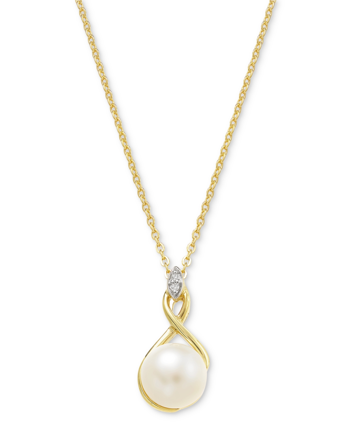 Click here for Cultured Freshwater Pearl (8mm) & Cubic Zirconia 1... prices