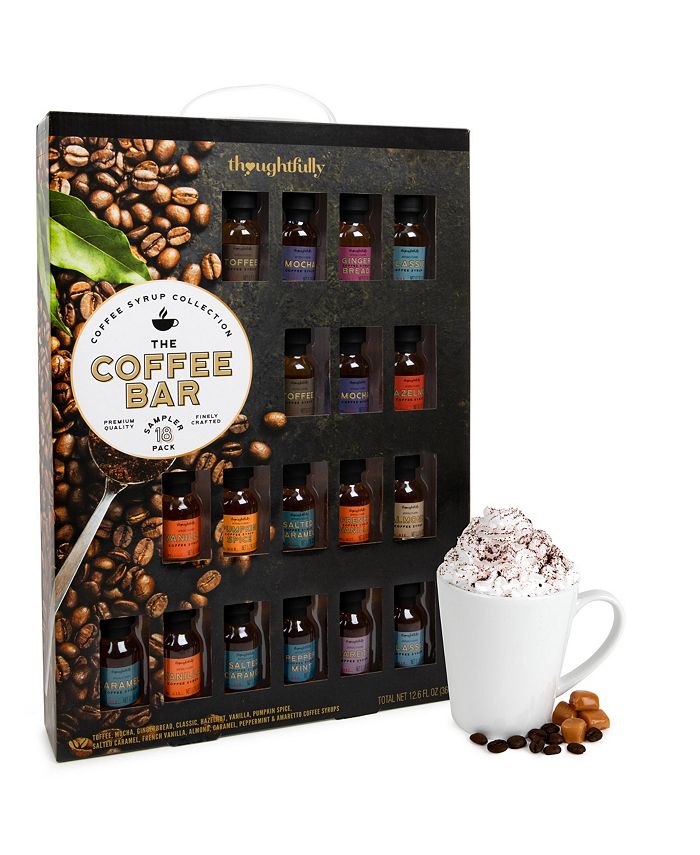 Thoughtfully Gourmet, Mega Coffee Syrup Sampler Gift Set, Set of 18 ...