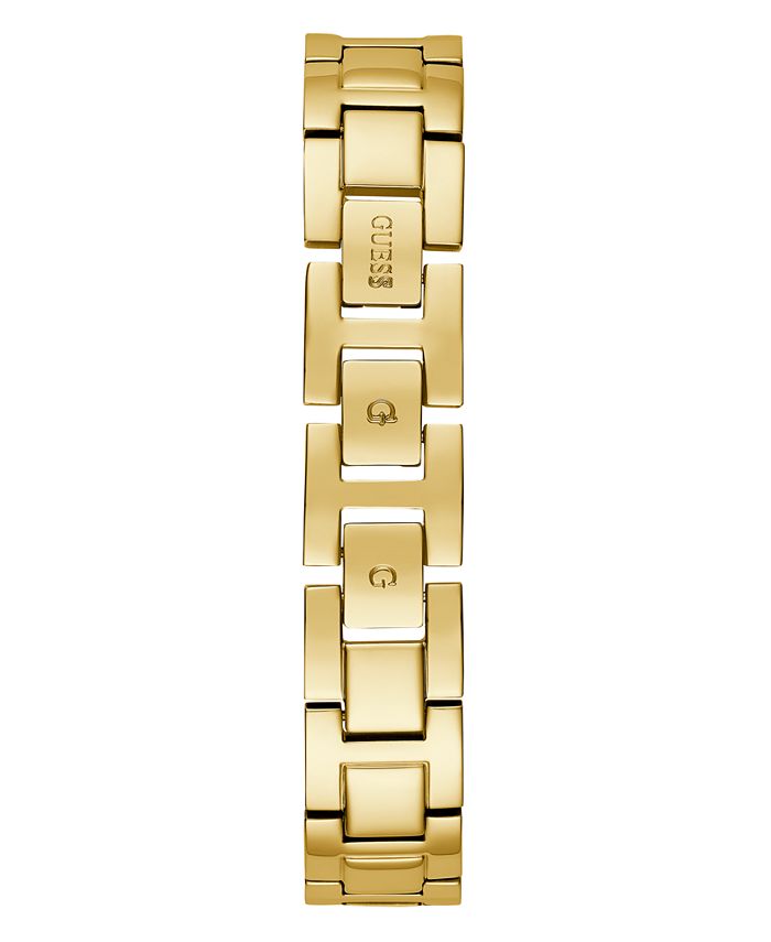 GUESS Women's Gold-Tone Glitz Stainless Steel Bracelet Watch, 30mm - Macy's