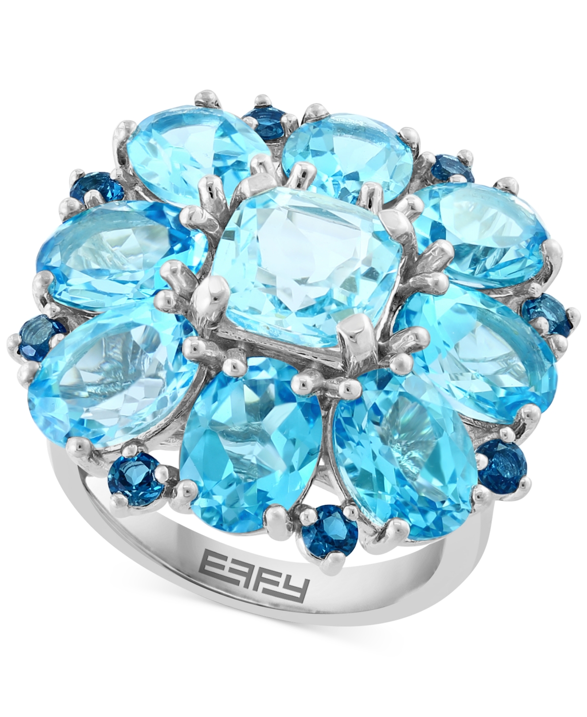 Effy Collection Effy Multi-topaz Flower Cluster Statement Ring (16 Ct ...