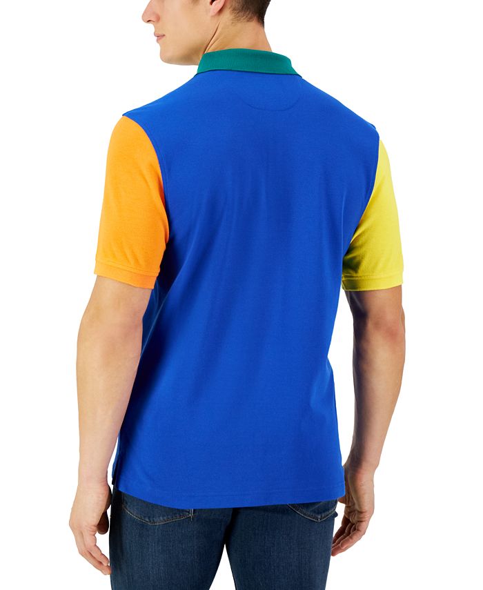 Club Room Men's Colorblocked Polo, Created For Macy's - Macy's